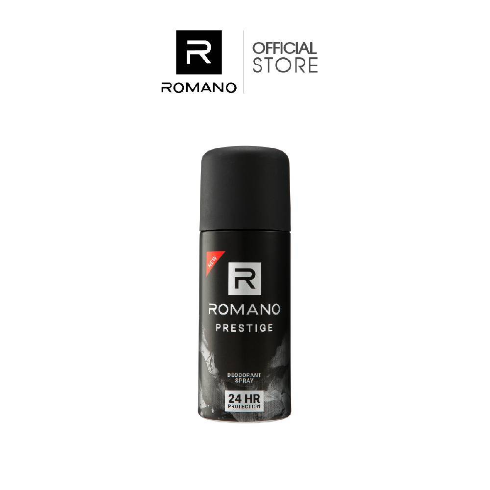 ROMANO สเปรย์ระงับกลิ่นกาย 24 ชม. กลิ่น PRESTIGE โทนวู้ดดี้ ซิตรัส ...