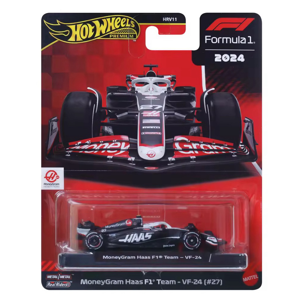 Hotwheels Premium Formula 1 MoneyGram Haas F1° Team - VF-24 (#27) ล้อ ...