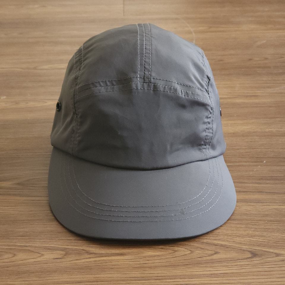 5 Panel Nylon Cap สภาพดี สีเทาเรียบๆ | Shopee Thailand