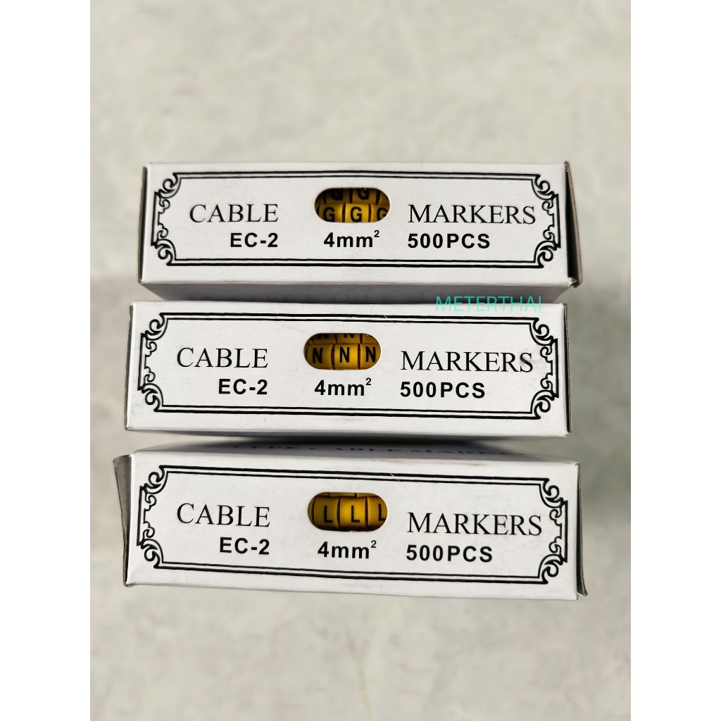 Cable Marker EC-2 เคเบิ้ลมาร์คเกอร์ L N G ขนาด 4 mm จำนวน 500 Pcs ...