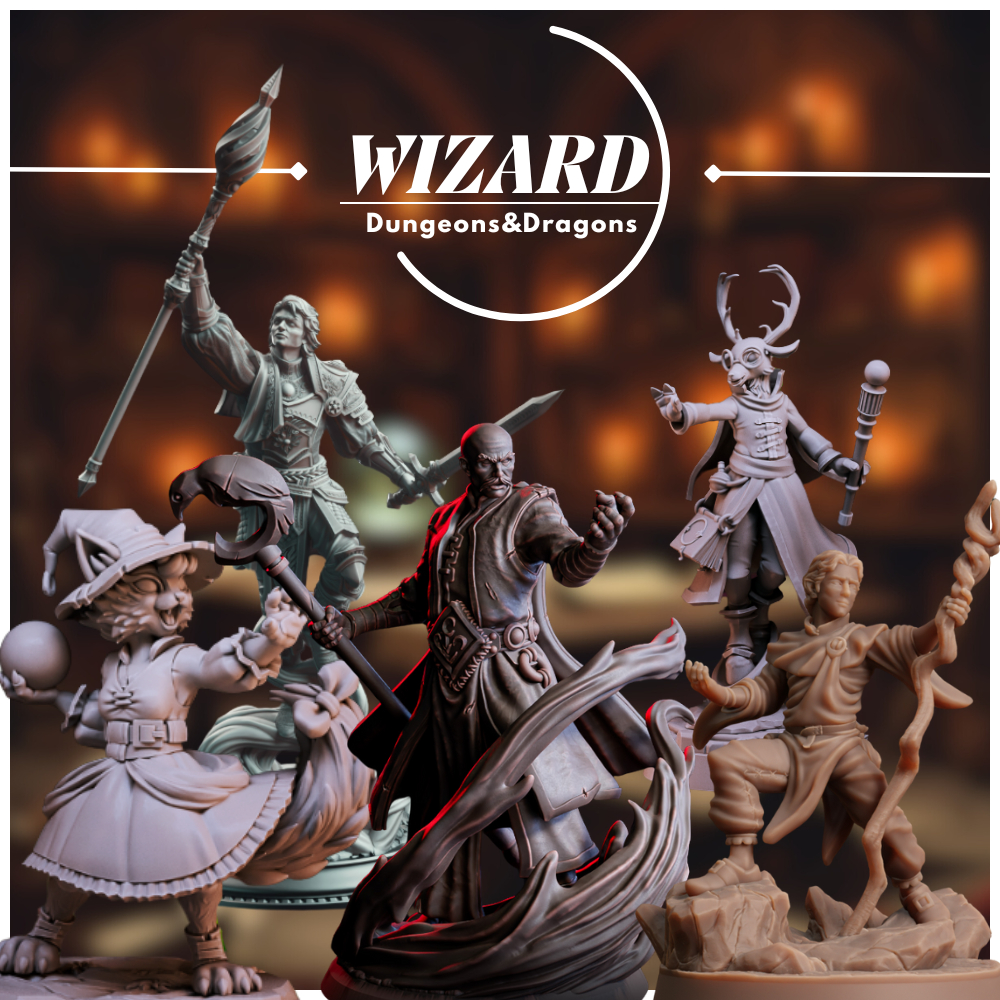 Dnd miniature Dungeon and dragons WIZARD CLASS | Shopee Thailand