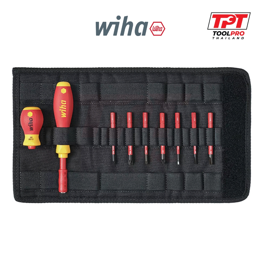 Wiha ชุดไขควงกันไฟฟ้า 10ชิ้น (SL/PZ, PZ, SL) VDE slimVario Screwdriver ...