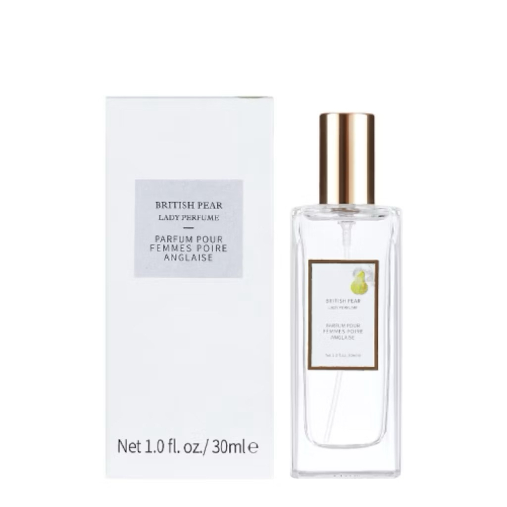 Body mist Miniso กลิ่น English pear 100ml. น้ำหอม British pear 30ml ...
