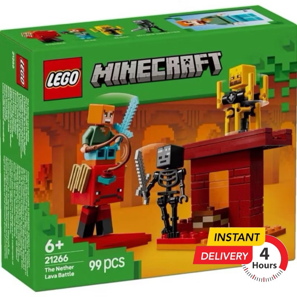 Lego LEGO® Minecraft® 21266 The Nether Lava Battle | Shopee Thailand