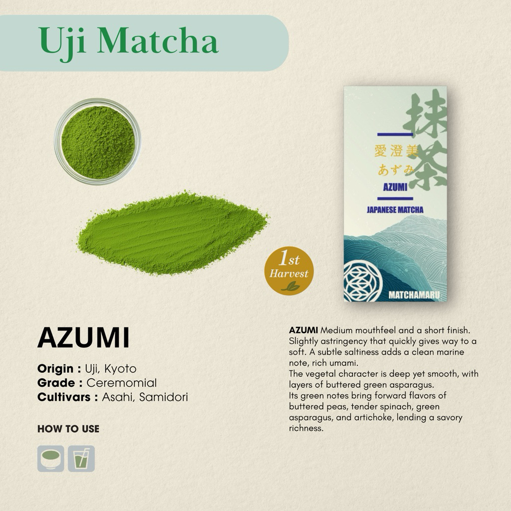Azumi : Cremonial grade matcha 100% ( 20g ) | Shopee Thailand