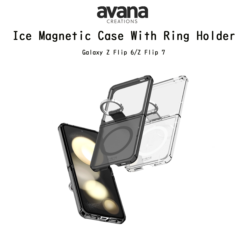 Avana Ice Magetic Case With Ring Holder เคสใสกันกระแทกระดับ3เมตรพร้อม ...