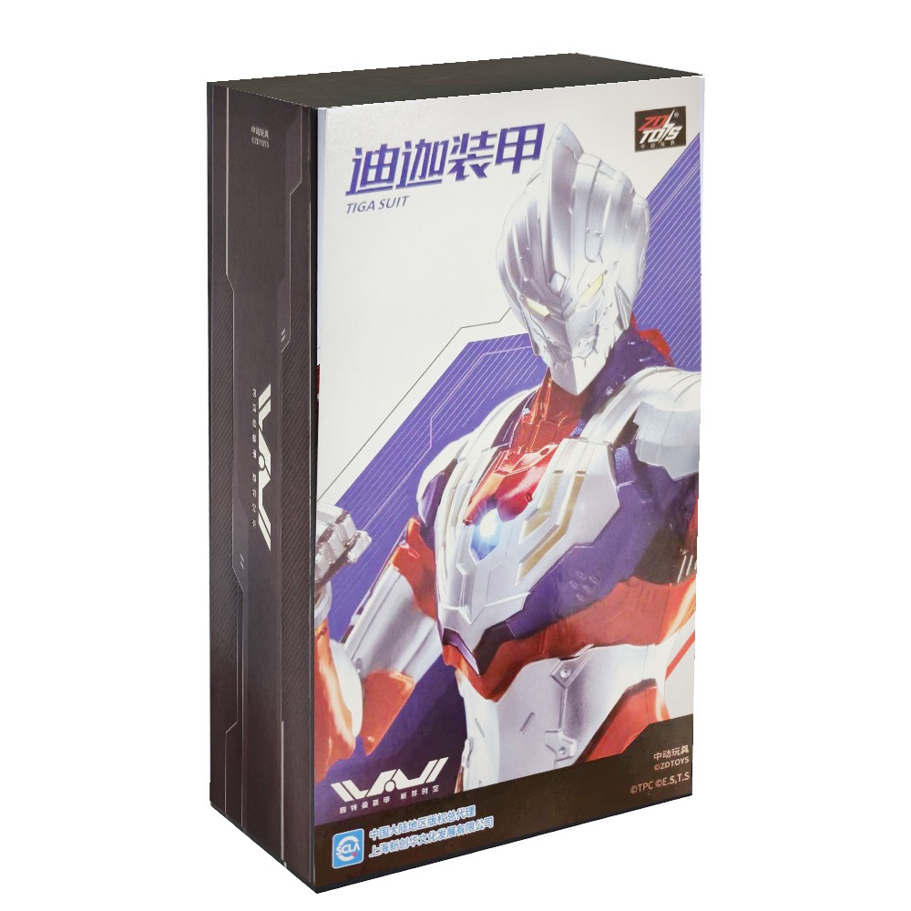 (ลิขสิทธิ์แท้) ZD TOYS (UA-A07) Ultraman Suit Tiga Scale 1/10 (7 Inch) รหัสสินค้า UAA07 ไม่มีไฟ ...