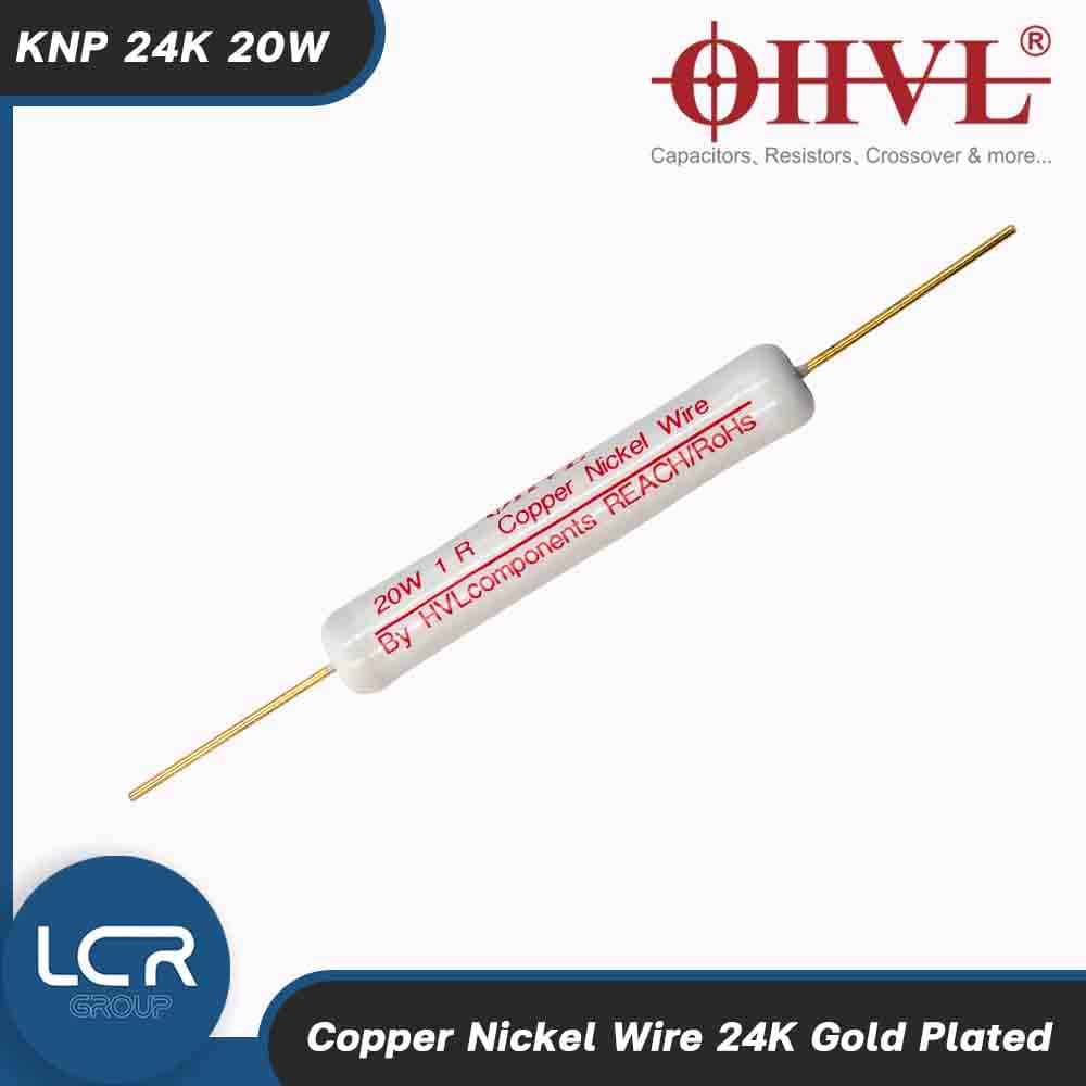 OHVL R.Resistor KNP 24K 1.0-47 Ohm 20W. รีซิสเตอร์ (ขาทองแดง ชุบทอง 24K ...