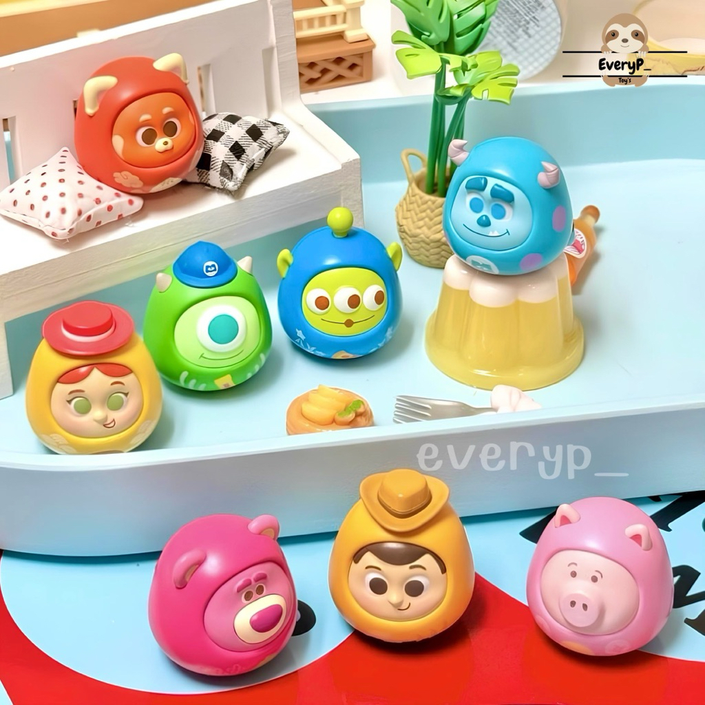 (Live/วีดิโอลด100฿) สุ่มบีน Pixar ดารุมะ Daruma Show Happy Go Lucky ...