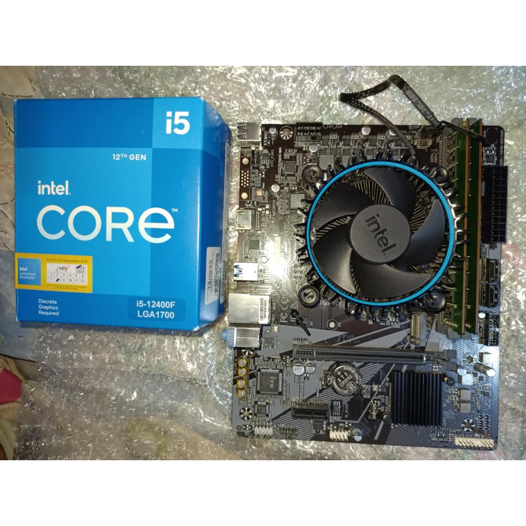 🇹🇭เมนบอร์ด+ซีพียู GIGABYTE H610M K DDR4 + CPU Intel i5-12400F มือสอง ประกันเหลือๆ 2ปี | Shopee ...