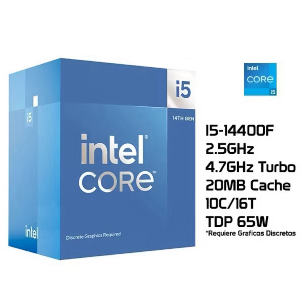 CPU (ซีพียู) INTEL CORE I5-14400F 4.7GHz 10C 16T LGA1700, 2.5GHz (4.7GHz Turbo) สินค้าในไทยมีของ ...