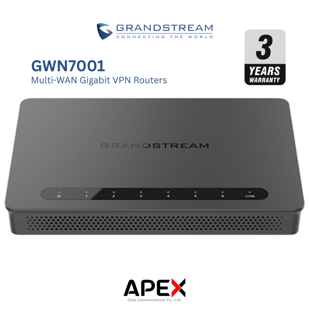 [Pre-order 60 days] Grandstream GWN7001 Multi-WAN Gigabit VPN Router, 6 ...
