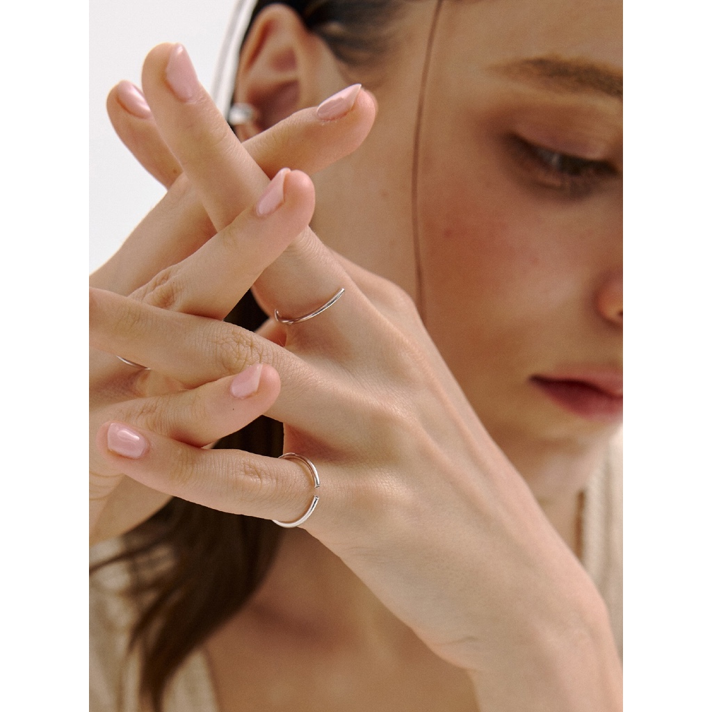 dashbrand DJ02 Line Open Ring (Minimal Jewelry) แหวนเงินแท้ แหวนมินิมอล ...