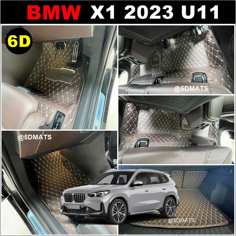พรมปูพื้นรถยนต์ 6D BMW X1 U11 F48 , X1 E84 พรม6D หนา นุ่ม เข้ารูป ...