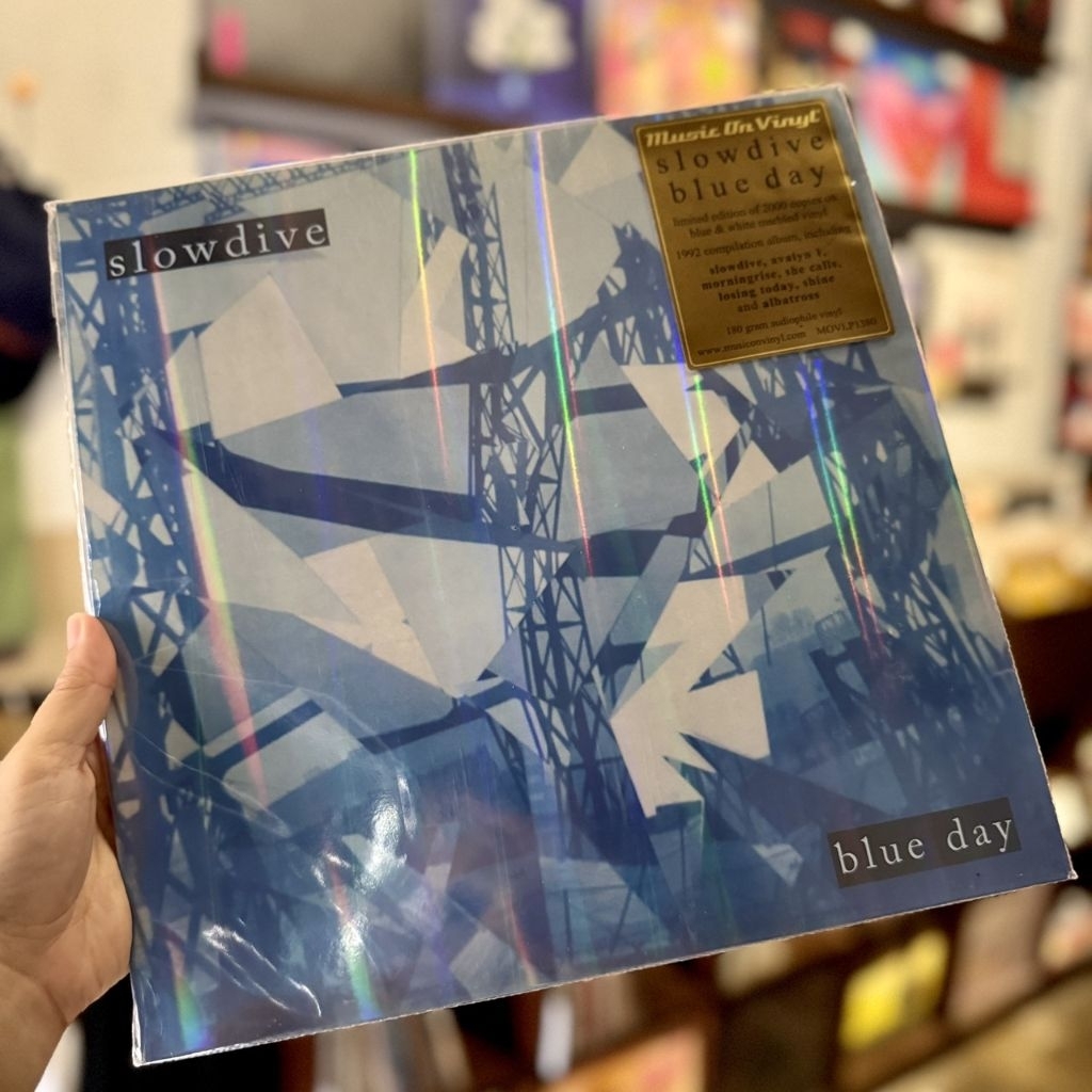 Vinyl Record แผ่นเสียง Slowdive – Blue Day แผ่นสี Blue & White Marbled ...