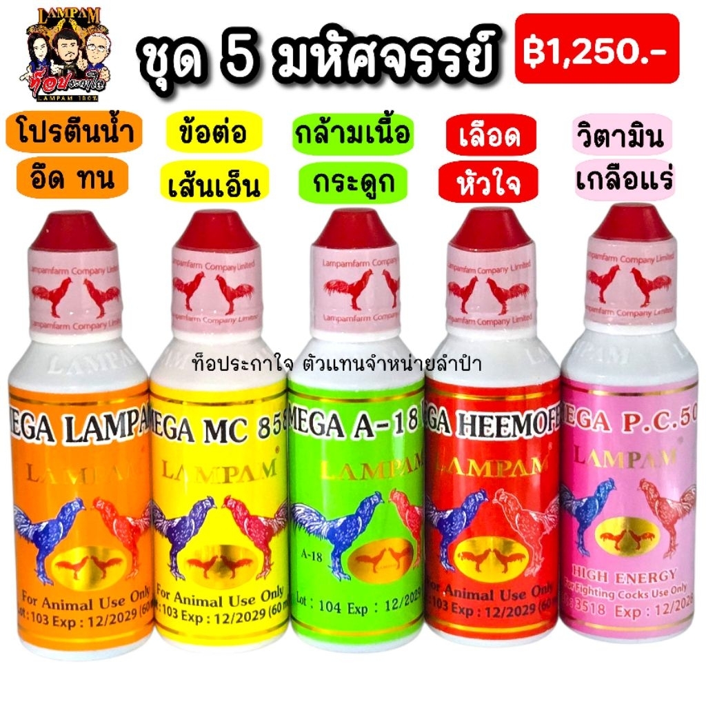 LAMPAM ลำปำ ชุดเลี้ยง 5 มหัศจรรย์ (ชุด5ขวด) | Shopee Thailand