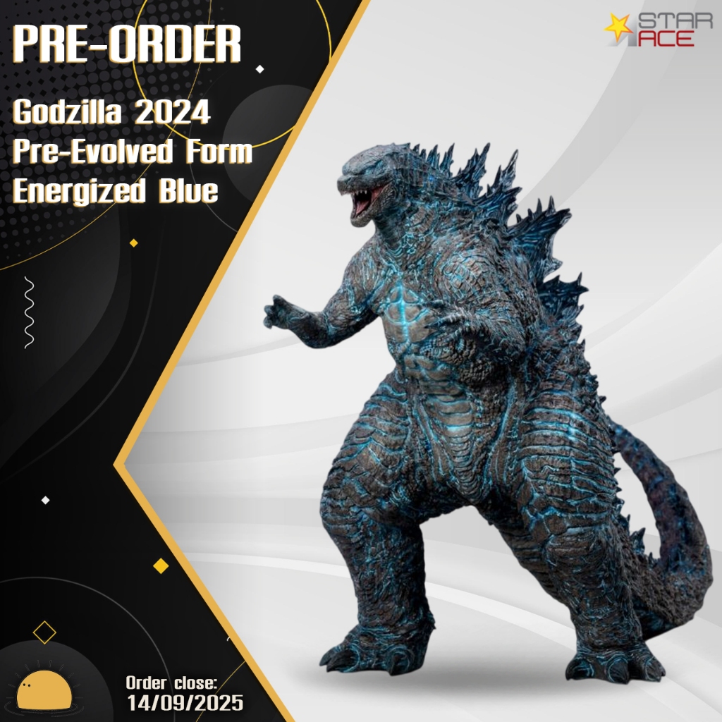 Pre-order Star Ace Godzilla 2024 Pre-Evolved Form Energized Blue ...