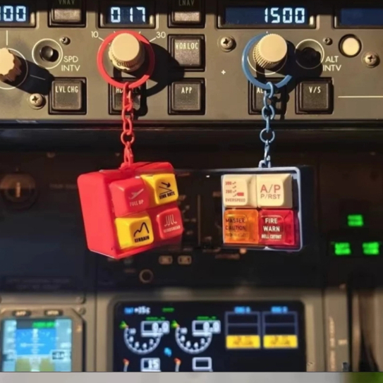 Pilot EGPWS Warning Keychain พวงกุนแจ นักบิน Airbus Boeing B-737 A-320 ...