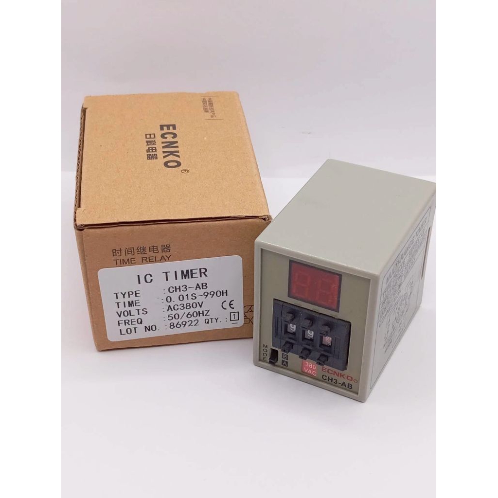 ถูกกว่า! CH3-AB. 380V DIGITAL MULTI RANGE TIMER ไทม์เมอร์ดิจิตอลแบบตั้ง ...