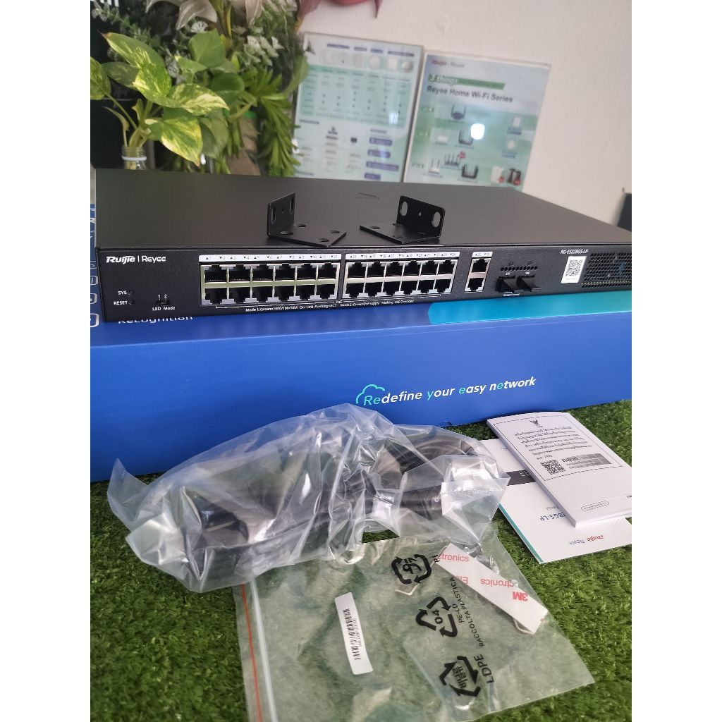 RG-ES228GS-LP Reyee Cloud Managed Smart POE Switch | Shopee Thailand