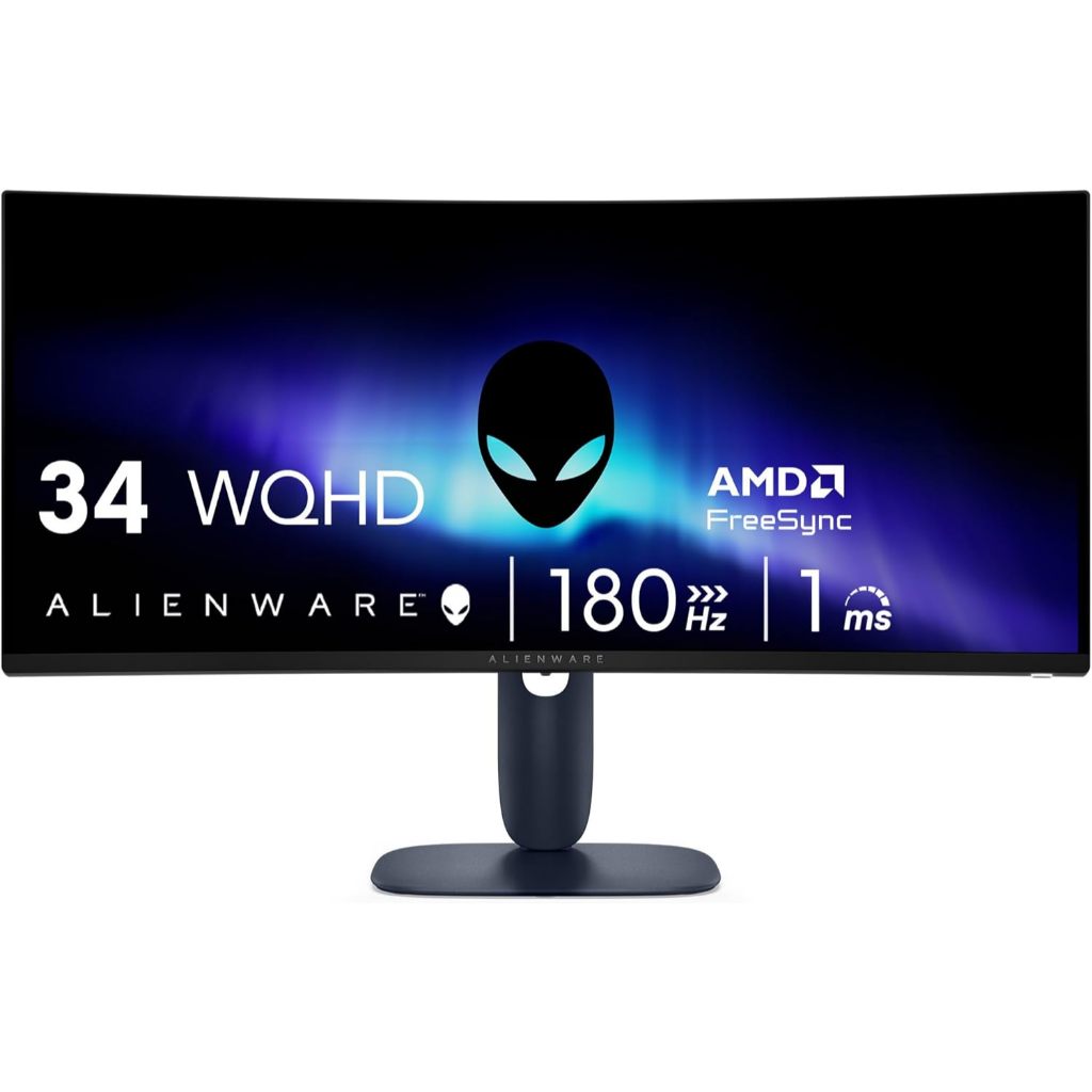 [0%] Alienware AW3425DWM Gaming Monitor 1500R WQHD 3440x1440 HDR400, VA ...