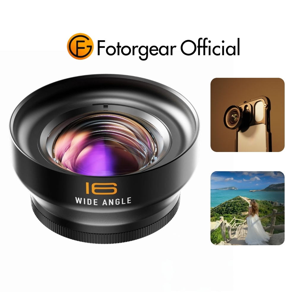 Fotorgear 16mm Wide Angle Lens Pro II เลนส์มือถือ เลนส์ไวด์ ถ่ายภาพมุมกว้าง ระบบ T-Mount ส่งฟรี ...
