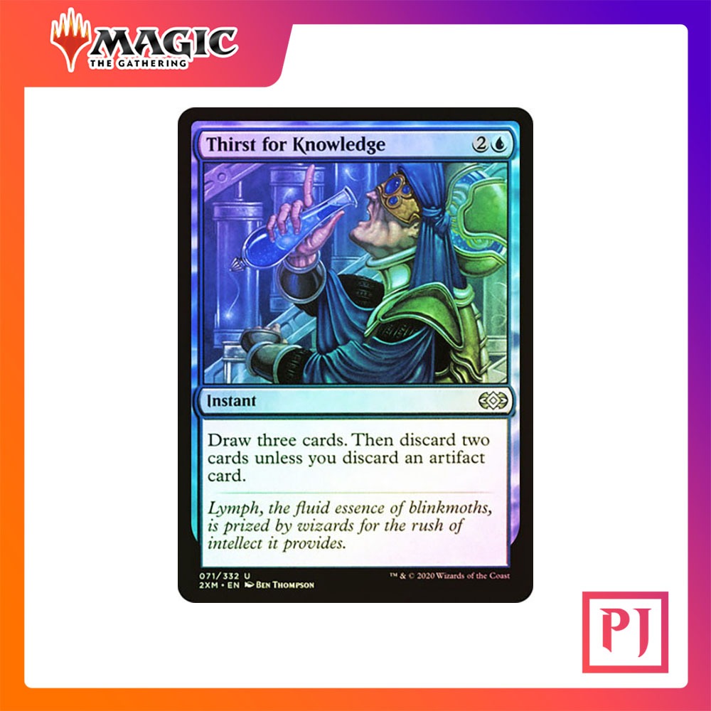 [MTG] Thirst for Knowledge [2XM] [BLUE] [UNCOM] [FOIL] [ENG] (การ์ดเมจิค / Magic the Gathering ...