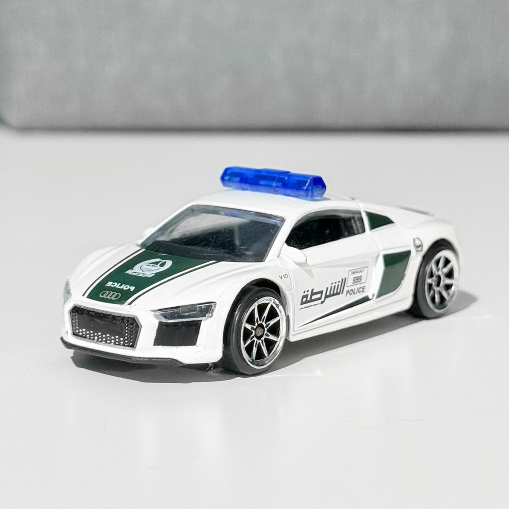 รถเหล็กโมเดล มาจอเร็ตต์ Majorette Audi R8 V10 ลายตำรวจ ประเทศดูไบ สีขาว ...