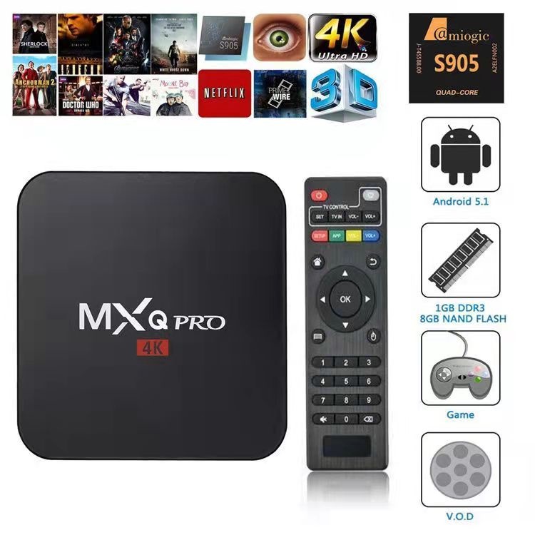 4K MXQ PRO 5g smart TV 16GB / 256gb WiFi Android 12.1 HD Netflix ...