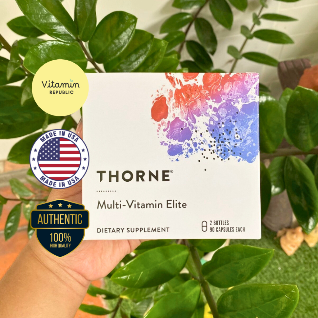 Multi-Vitamin Elite - A.M.&P.M. (แพ็ค 2 ขวด/90 เม็ดต่อขวด) by THORNE ธอร์น วิตามิน | Shopee Thailand