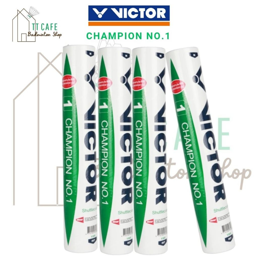 VICTOR ลูกแบดมินตัน รุ่น CHAMPION NO.1 ( 1 หลอด 12 ลูก ) ลิขสิทธิ์แท้ ...
