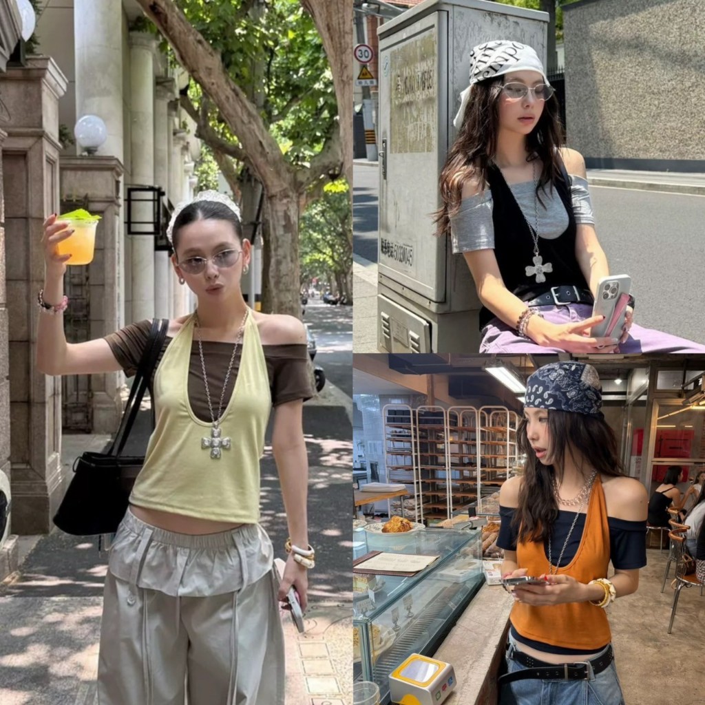 (พรี สีเหลือง) เสื้อLAYER TOP Set2ชิ้นรุ่น 25T317 TAG MM FISH 🇰🇷 | Shopee Thailand