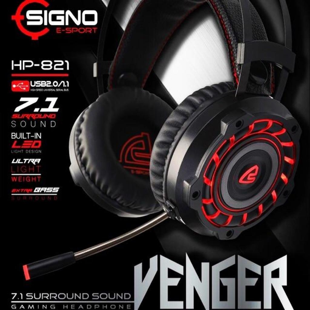 SIGNO E-Sport 7.1 Surround Sound Vibration Gaming Headphone รุ่น VENGER ...