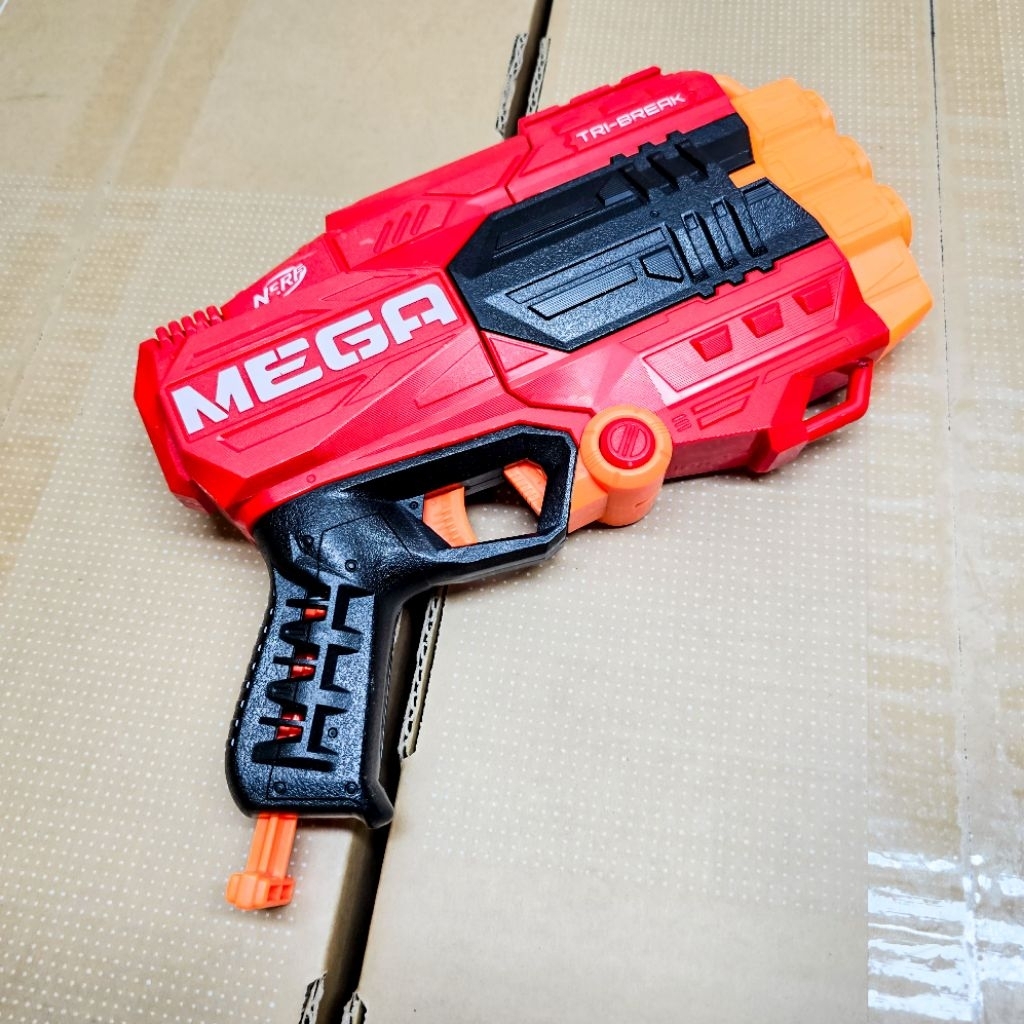 NERF MEGA TRI-BREAK แท้ 100% มือสอง สภาพสวย มีรับประกันสินค้า | Shopee Thailand