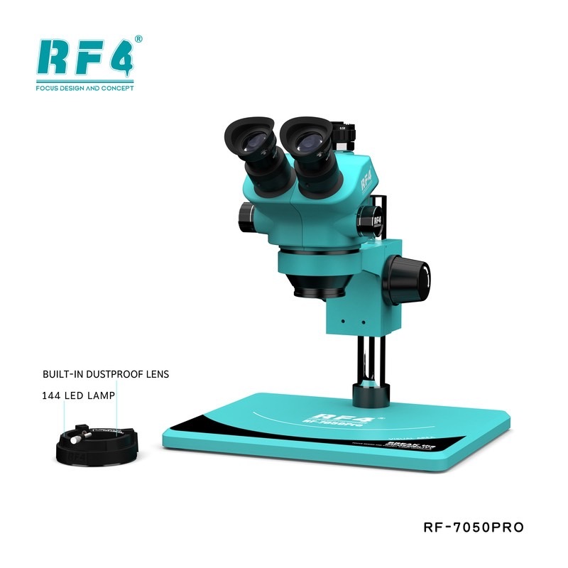 RF4 รุ่นRF-7050 PROกล้องไมโครสโคปInverted กล้องจุลทรรศน์ฐานขนาดใหญ่7-50x | Shopee Thailand