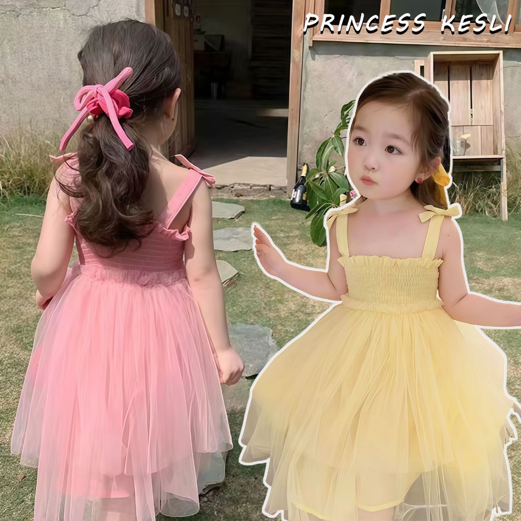 PRINCESS KESLI ชุดเดรสกระโปรง สำหรับเด็กผู้หญิง | Shopee Thailand