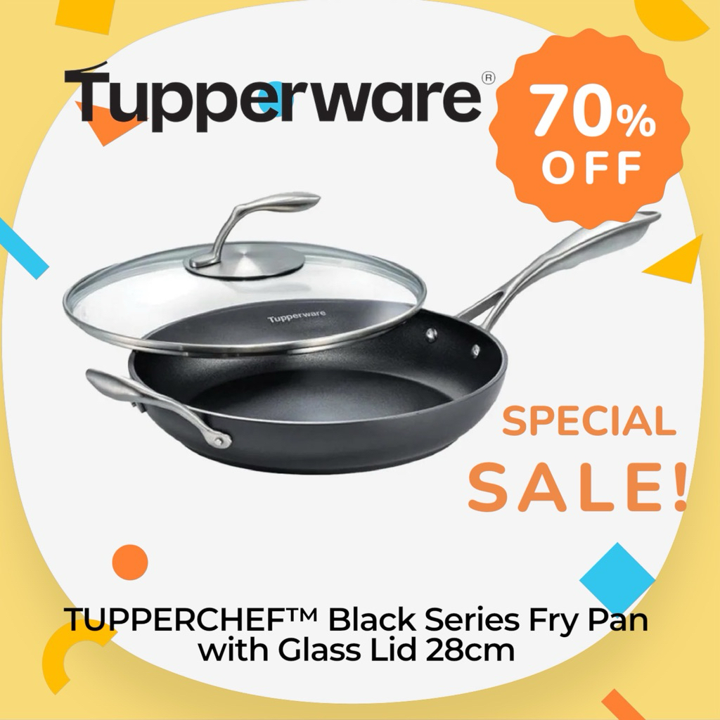 Tupperware รุ่น หม้อ กระทะ TUPPERCHEF™ Black Series เลือกรุ่นและขนาด | Shopee Thailand