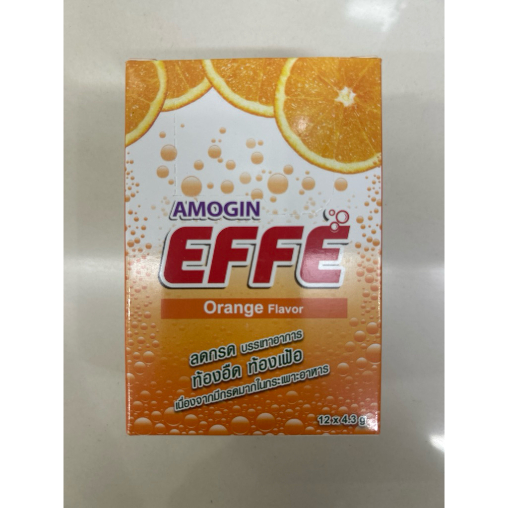 อาโมจิน เอฟเฟ รสส้ม Amogin Effe Orange Flavor อาโมจิน เอฟเฟ รสส้ม 12 ...