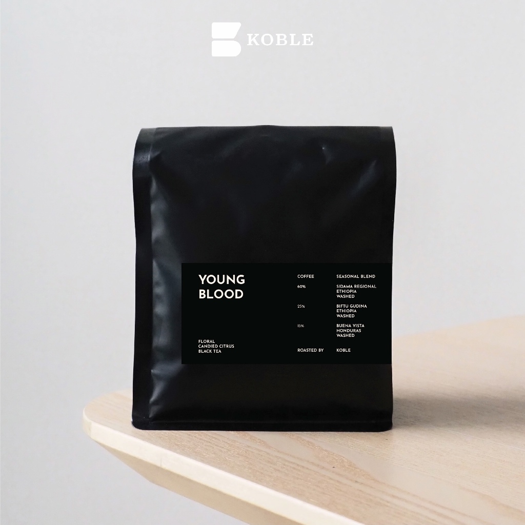 KOBLE เมล็ดกาแฟเบลนด์คั่วกลาง Young Blood Blend [Specialty-Black & Milk ...