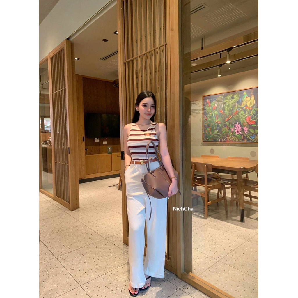 Phapassz - แต่งอะไหล่หนัง Set3ชิ้น เสื้อกล้ามผ้ายืด กางเกงขายาวซิปหน้า มีกระเป๋าสม็อหลังเข็มขัด ...