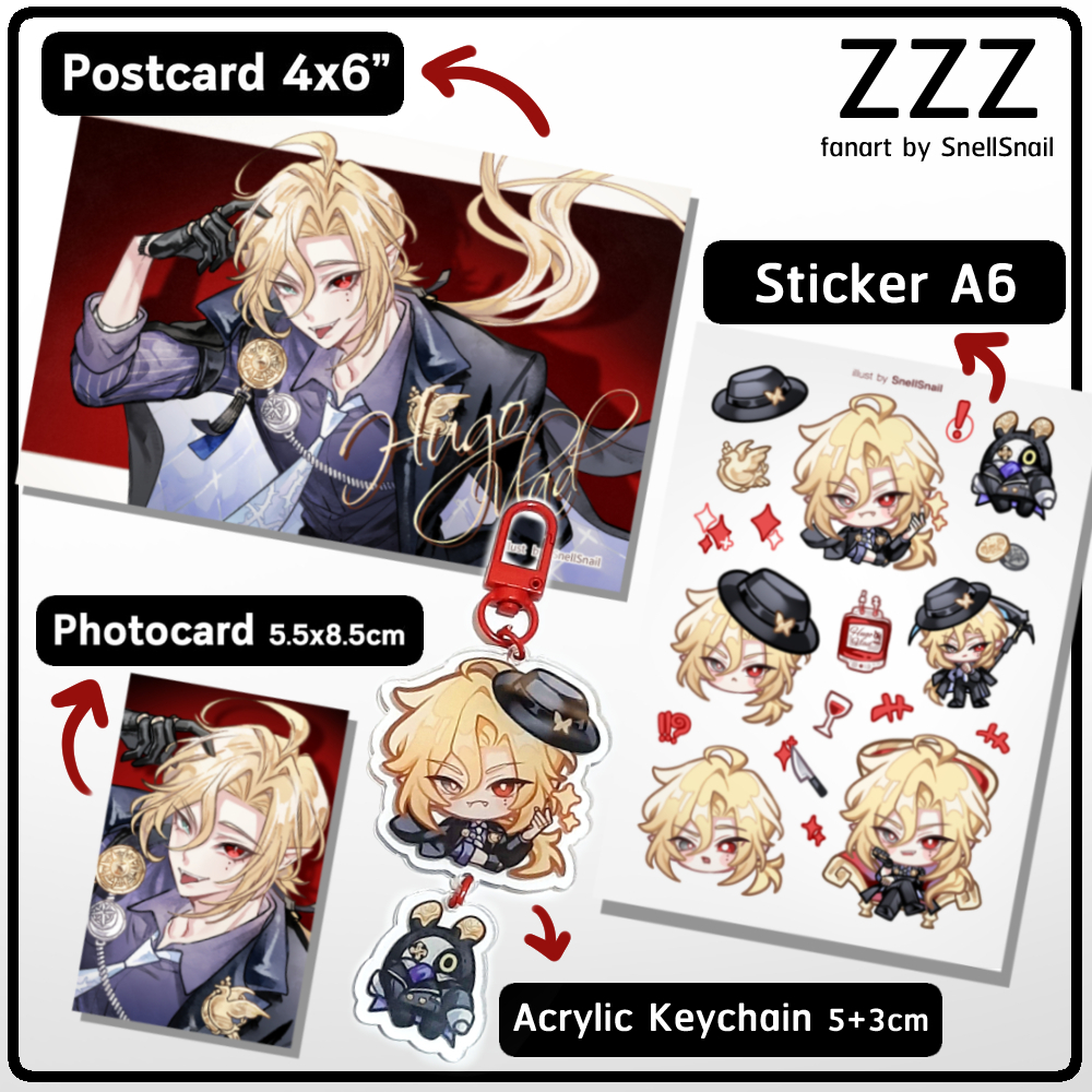 ZZZ แฟนอาร์ต Zenless Zone Zero | Hugo Vlad ฮิวโก้ โปสการ์ด โฟโต้การ์ด ...