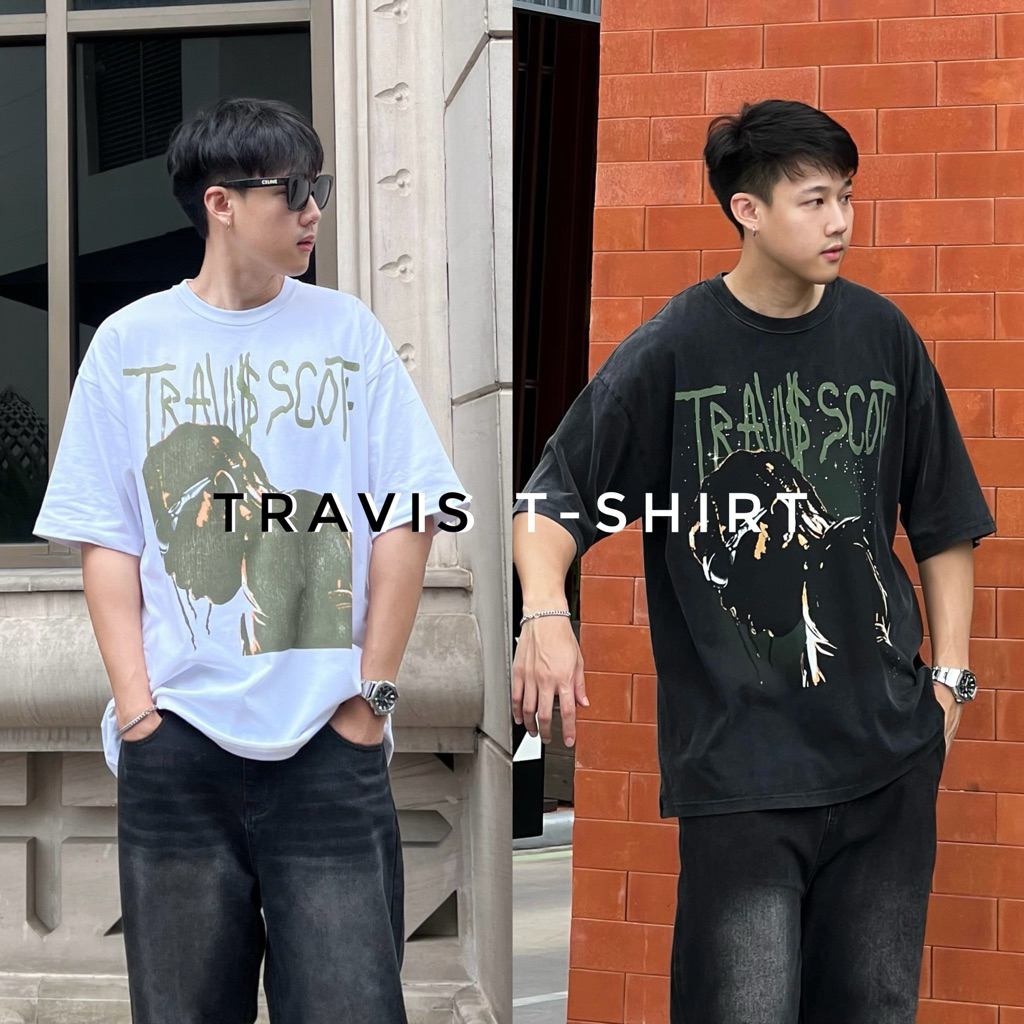 Travis T-shirt (690.-) เสื้อยืด Travis scott ทรง oversized ผ้านิ่ม ใส่ ...