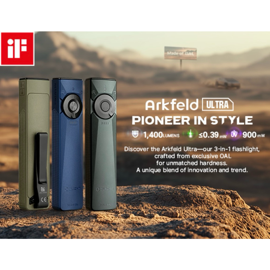 [New] OLIGHT Arkfeld Ultra 3-in-1 EDC Flashlight with O-aluminum ...