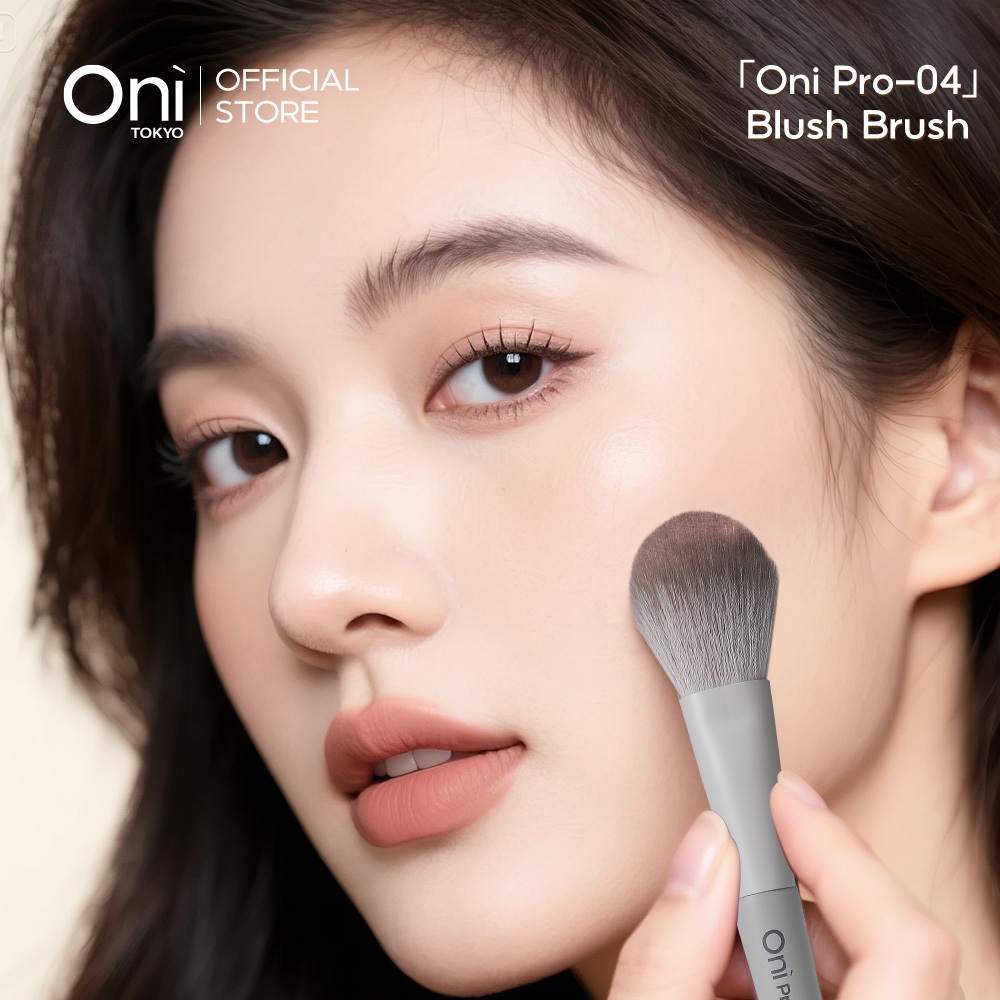 Oni Pro Blush Brush, Premium Dome Brush for Powder Cream Blush แปรงบลัช แปรงปัดแก้ม แปรงบลัชผง ...