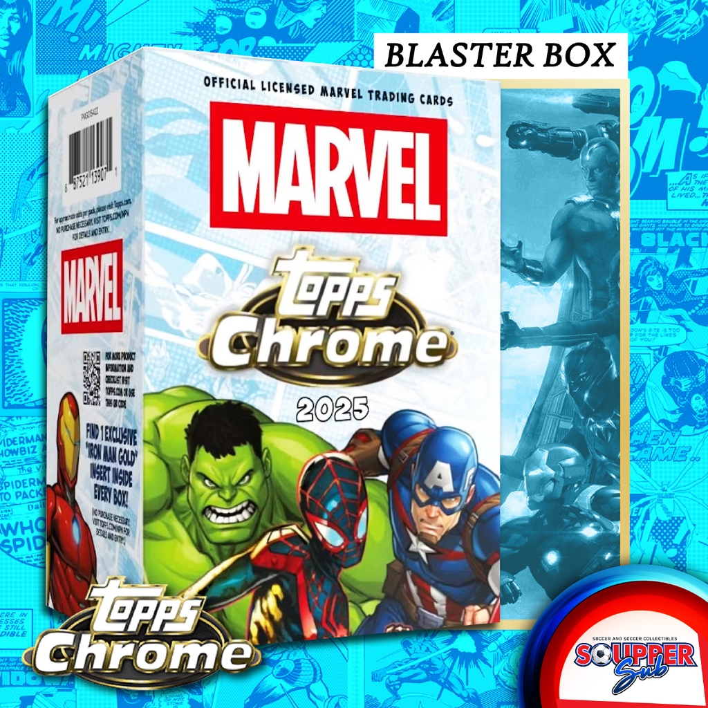 Topps 2025 Marvel Chrome Blaster Box | Shopee Thailand