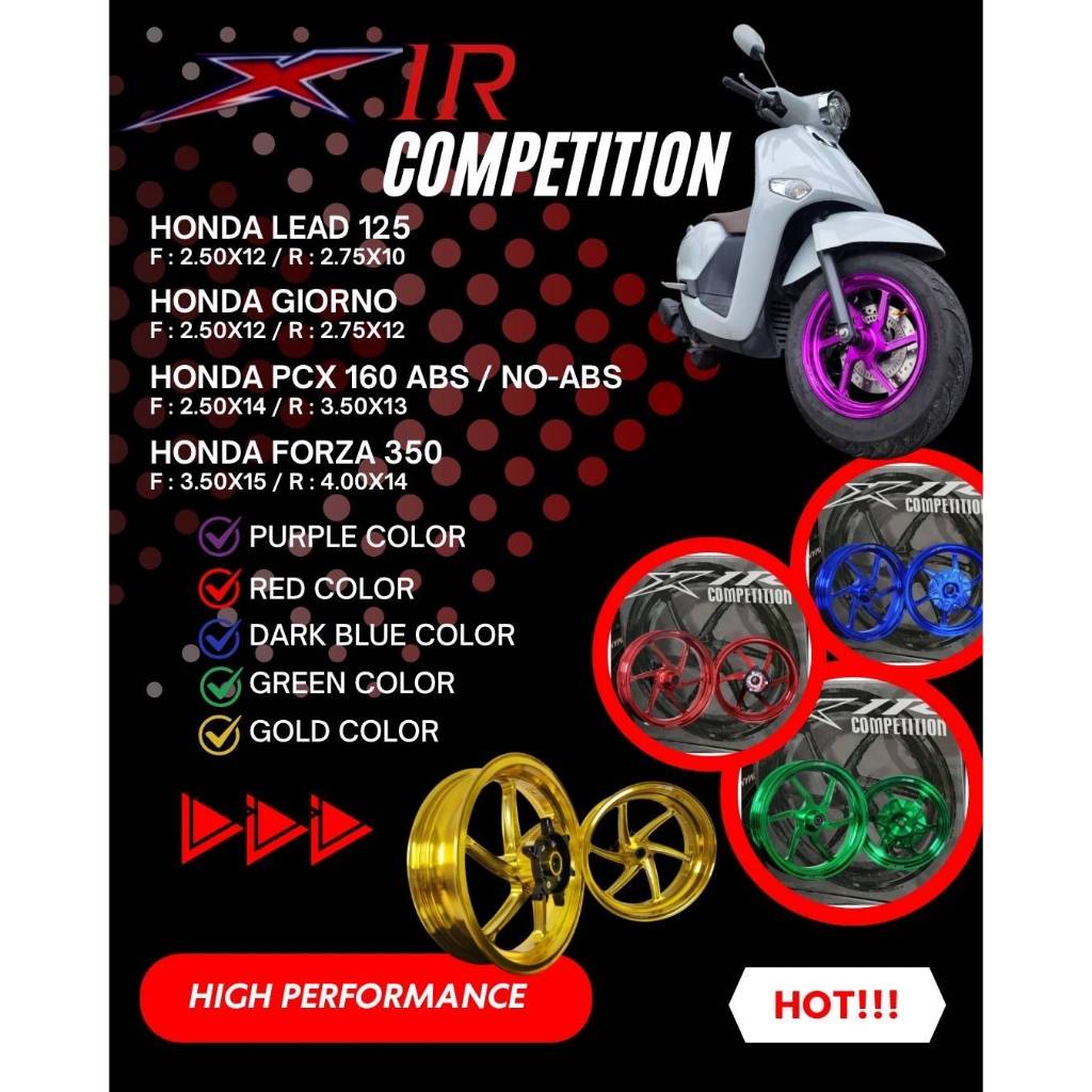 ล้อ CNC MAG X1R COMPETITIONสำหรับ GIORNO | Shopee Thailand