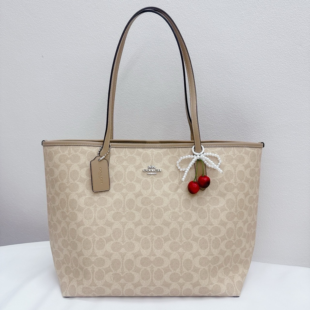 💚แท้💯 พร้อมส่ง💚 COACH CITY TOTE IN SIGNATURE CANVAS CV976 | Shopee Thailand