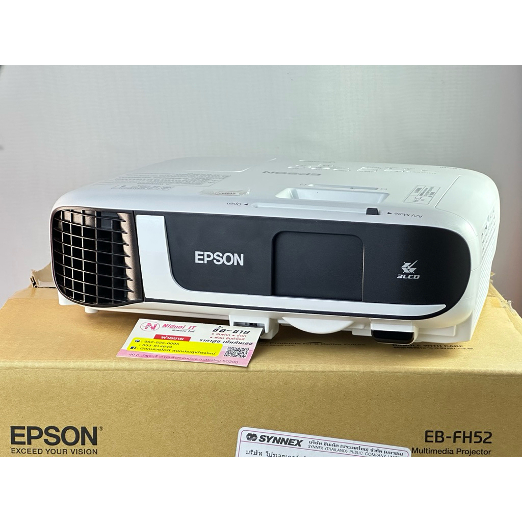 มือสองProjector EPSON EB-FH52 ชั่วโมงหลอด 15 H ประกัน 24/9/26 Full HD 4000 Lumens (มี Wi-Fi ใน ...