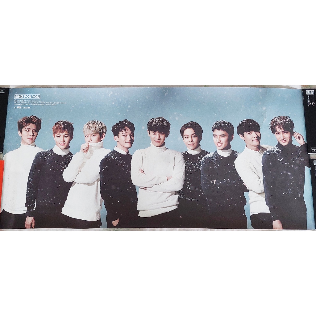โปสเตอร์ ของแท้ จาก CD อัลบั้ม EXO - SING FOR YOU Album พร้อมส่ง Poster | Shopee Thailand