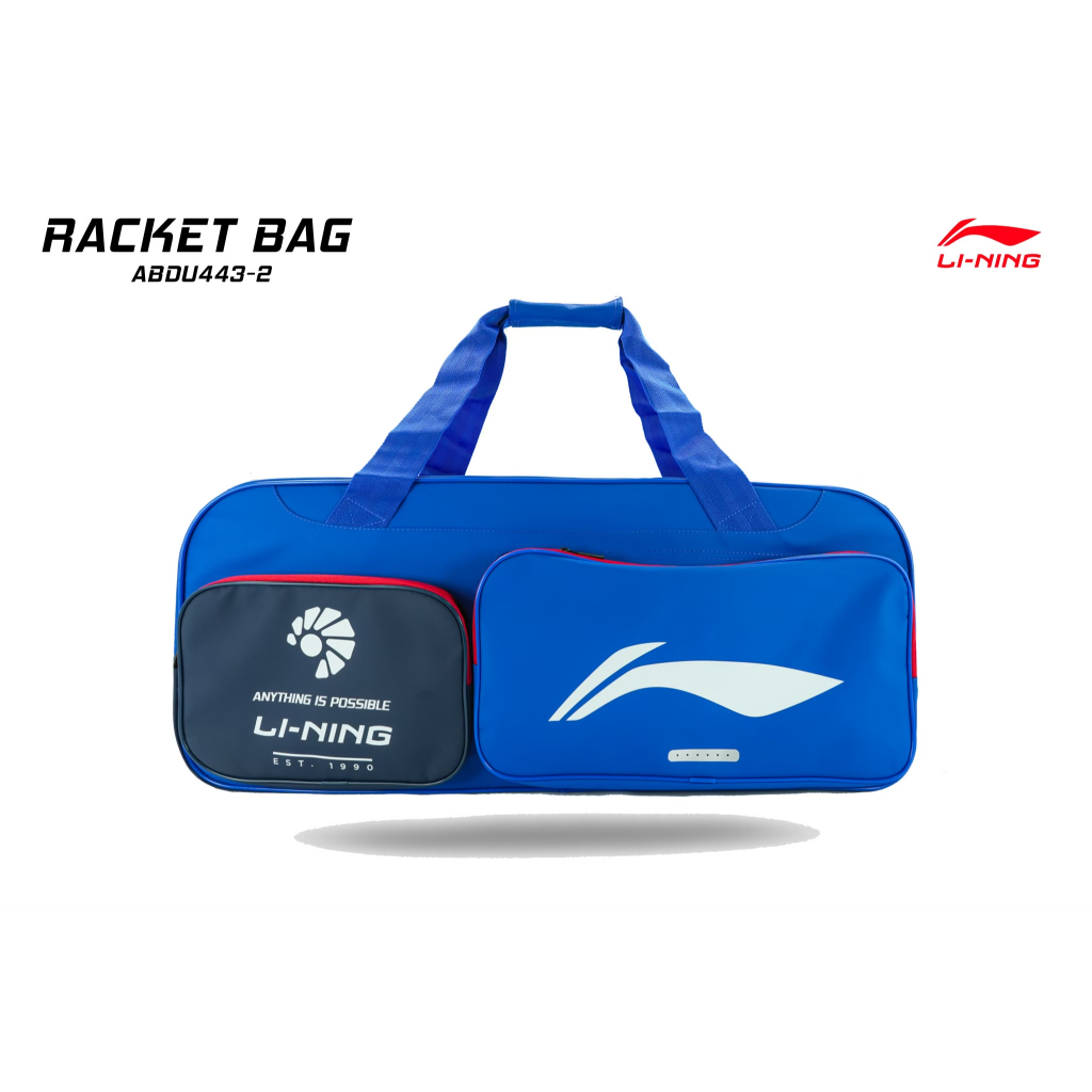LI-NING Monarch Kit Bag ABDU443 RACKET BAG (-2 BLUE) กระเป๋าแบดมินตัน ...